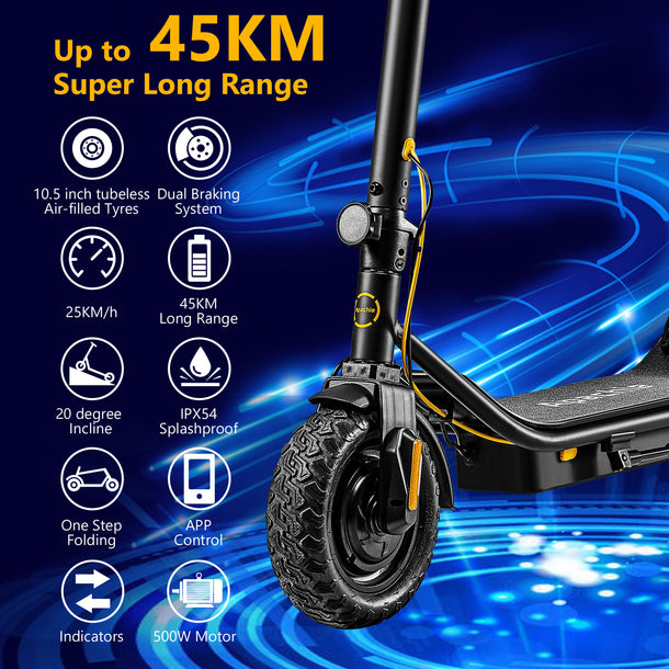 Apachie 500W Pro Edition Adult Electric Scooter - YELLOW – Apachie Scooters